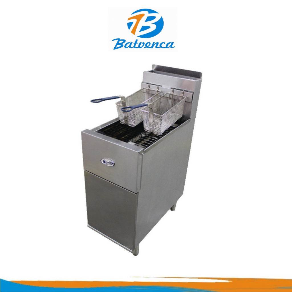 Freidora a Gas de pedestal 21Lts 2 cestas Iboia / Mod. FR-21L – Batvenca